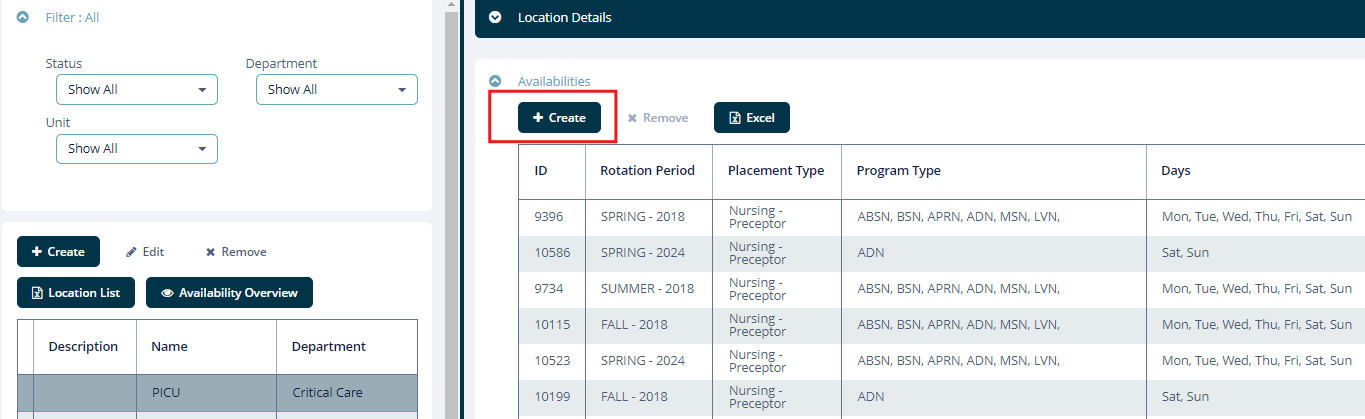 How to Create Availability Records – CCPS | Providers Support Center